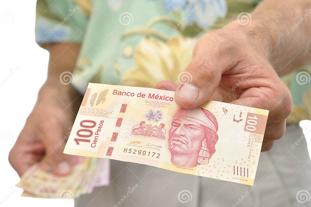 Mexican pesos stock photo. Image of caucasian, male, travel - 25409066