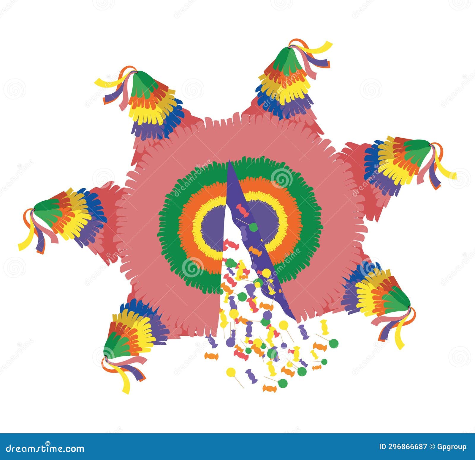 Mexican pinata design stock illustration. Illustration of celebration ...