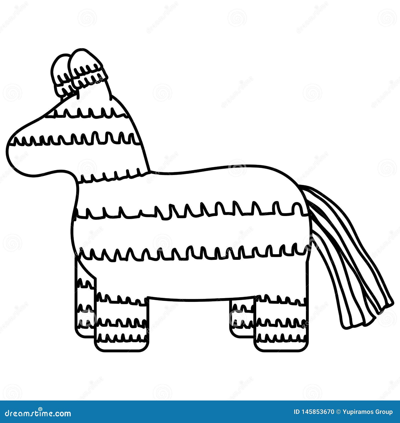 Mexican Pinata Traditional Element Stock Vector - Illustration of ...