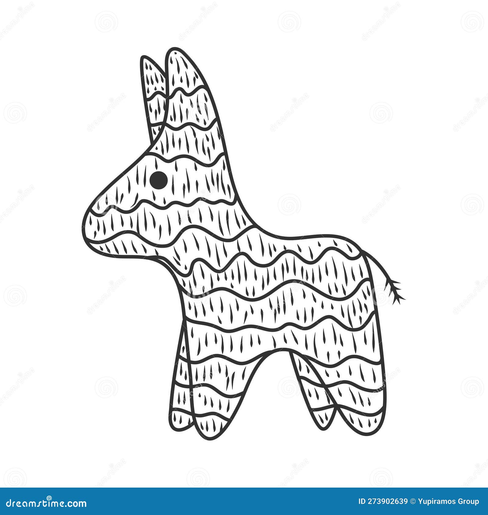Mexican Pinata on White Background Stock Vector - Illustration of ...