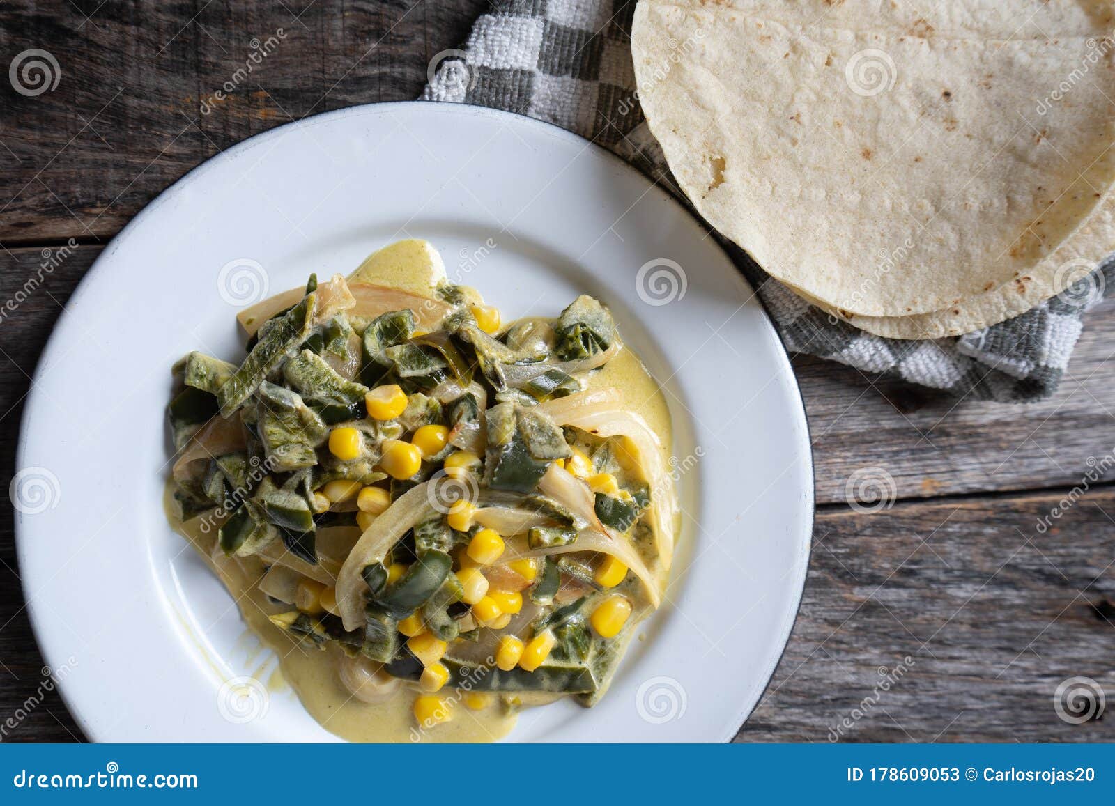 Mexican Poblano Peppers `rajas` Stock Image - Image of fresh, delicious ...