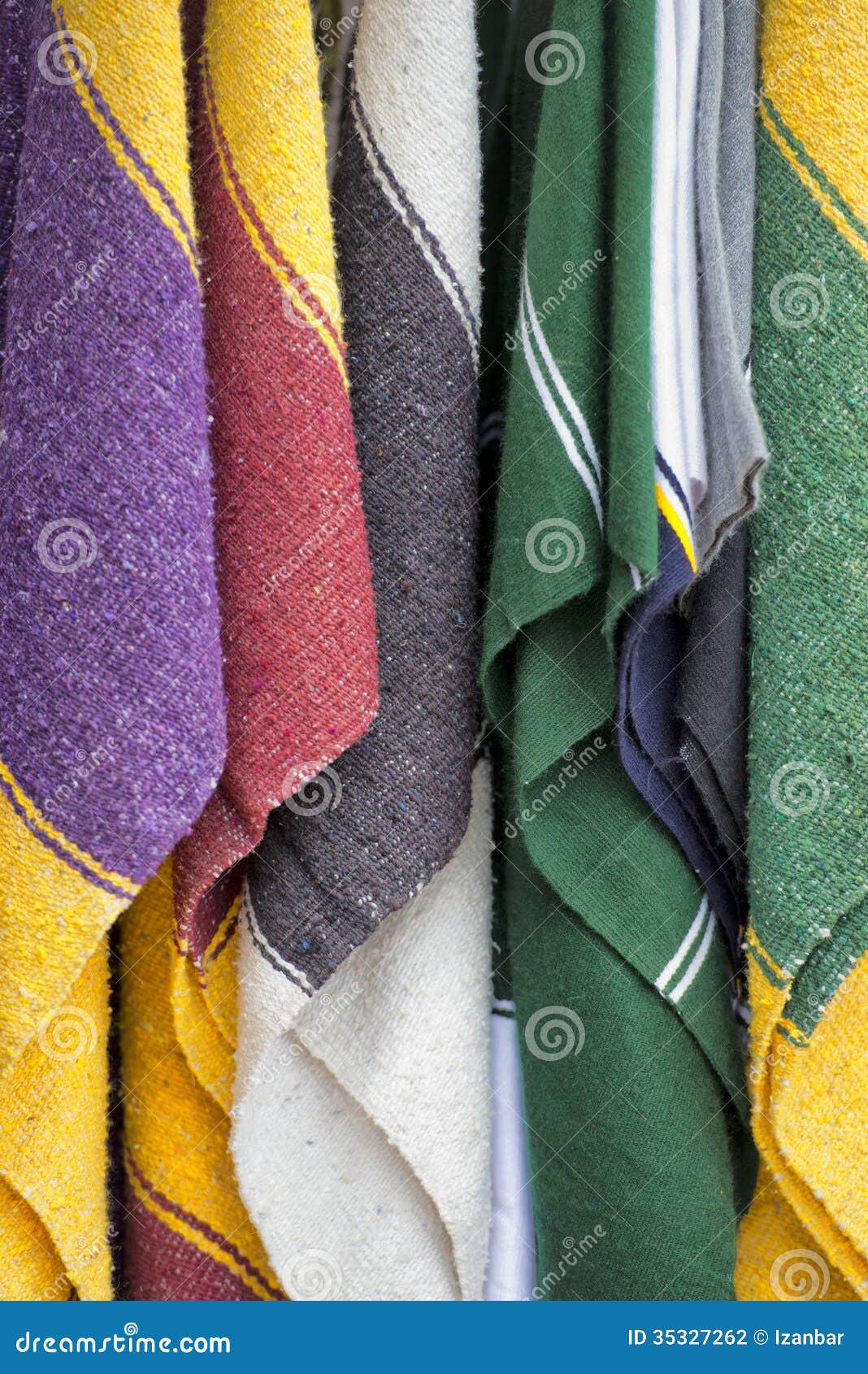 Mexican poncho fabric stock photo. Image of cloth, textile - 35327262