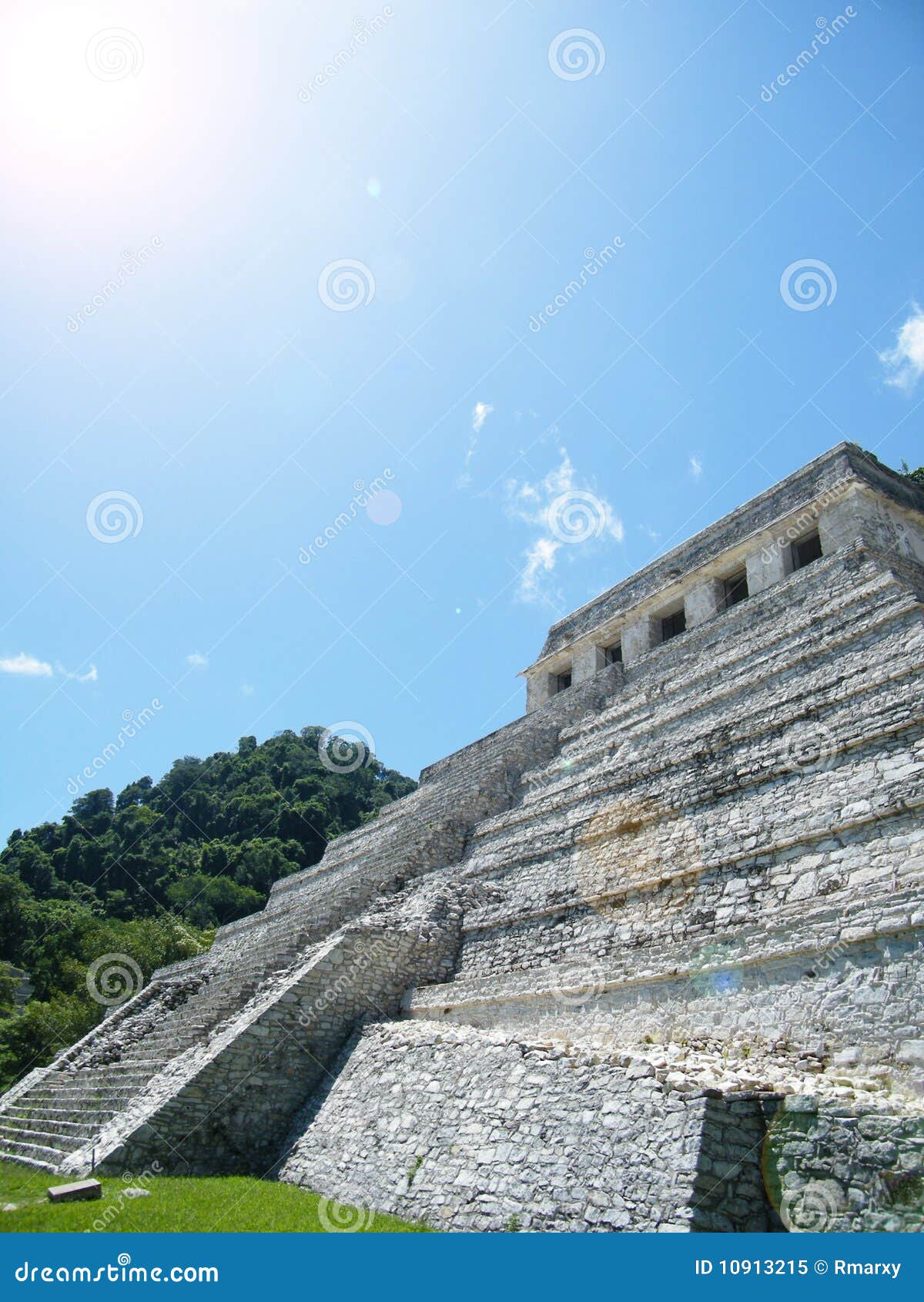 Mexican pyramid in the sun stock image. Image of modernity - 10913215
