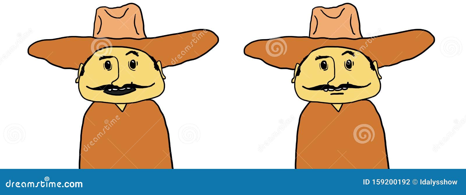 Mexican ranchers stock illustration. Illustration of barbecue - 159200192