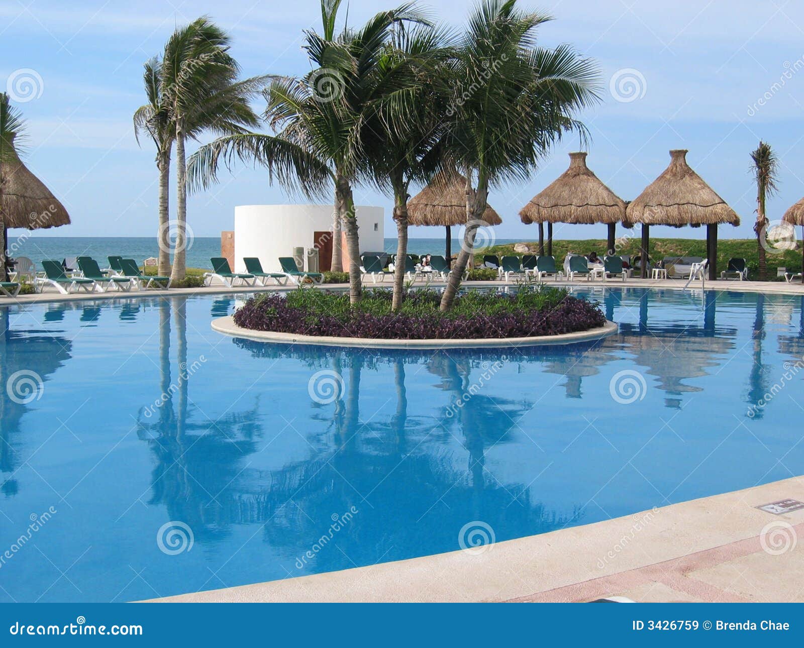 Mexican resort pool stock image. Image of tourism, swimming - 3426759