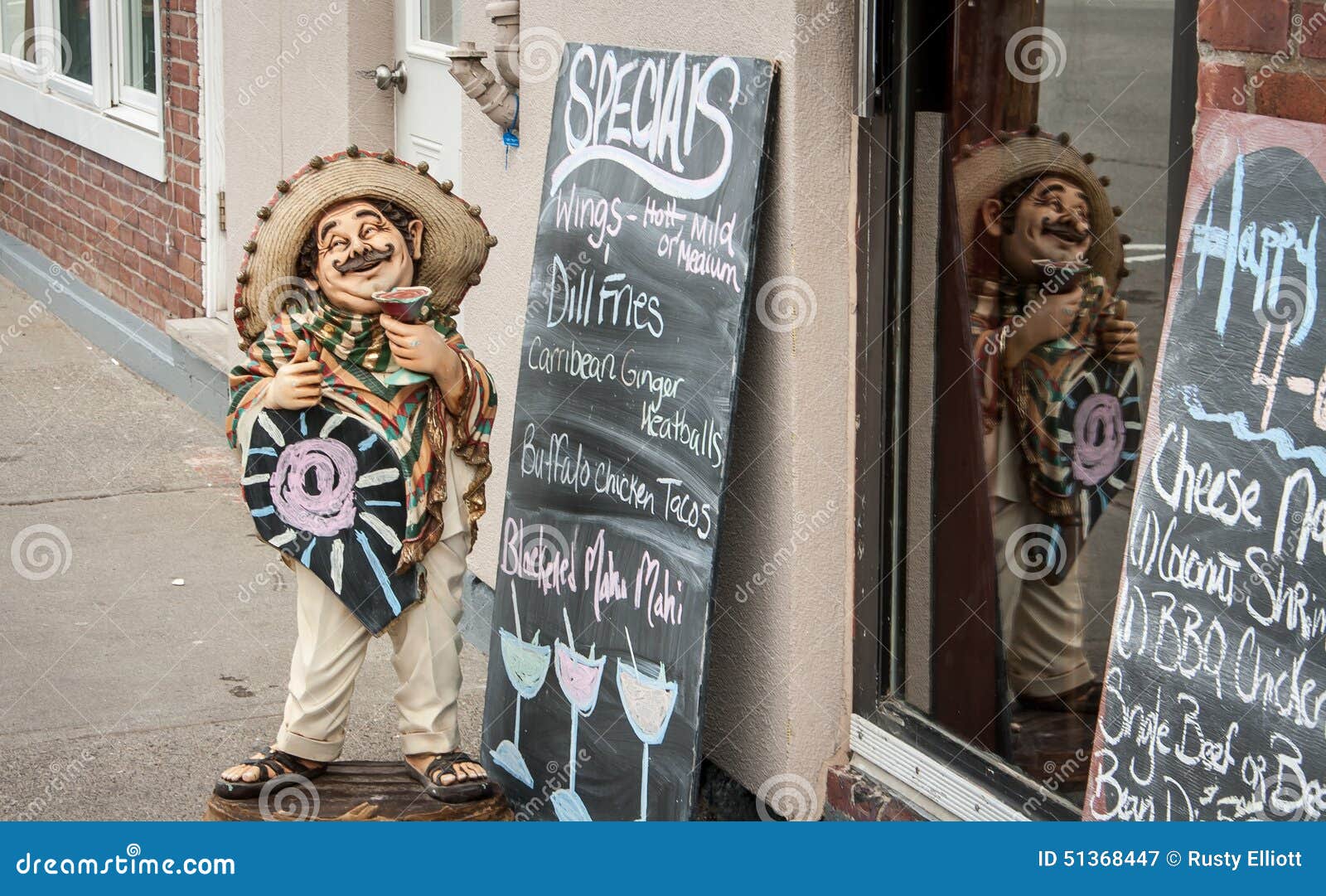 Mexican restaurant sign stock image. Image of chalkboard - 51368447