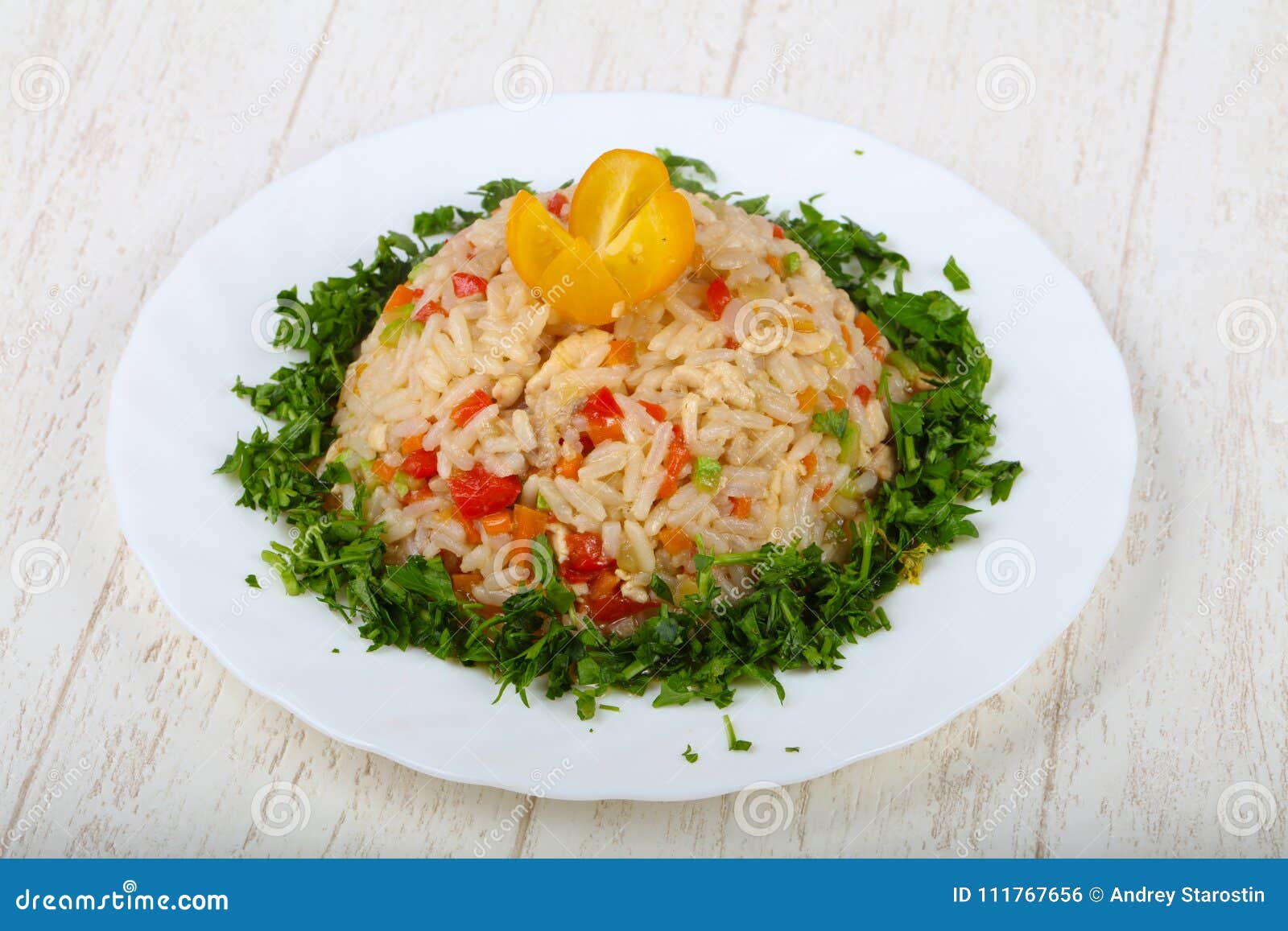 Mexican rice stock photo. Image of vegetables, beef - 111767656