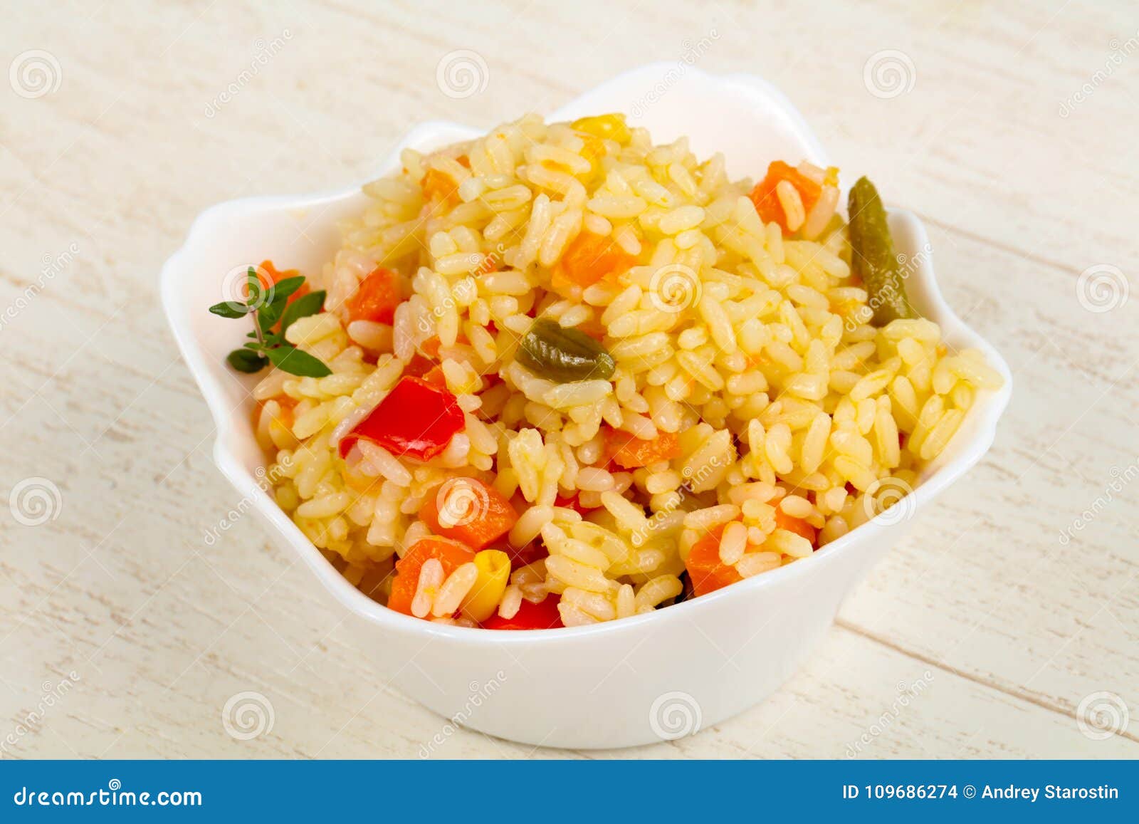 Mexican rice stock photo. Image of dish, cuisine, recipe - 109686274