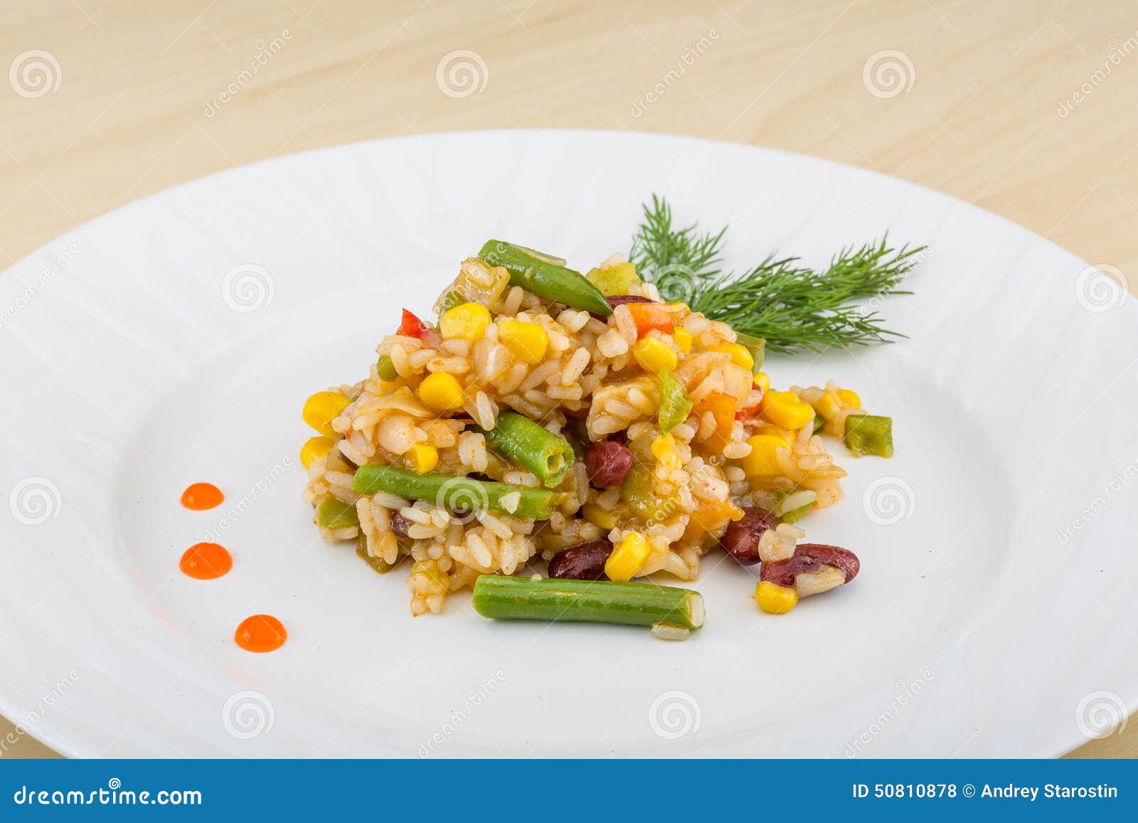 Mexican rice mix stock photo. Image of chicken, fried - 50810878