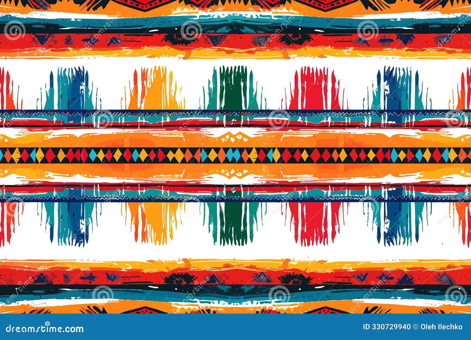 Mexican Serape Patterns Isolated Vector Style Stock Vector ...