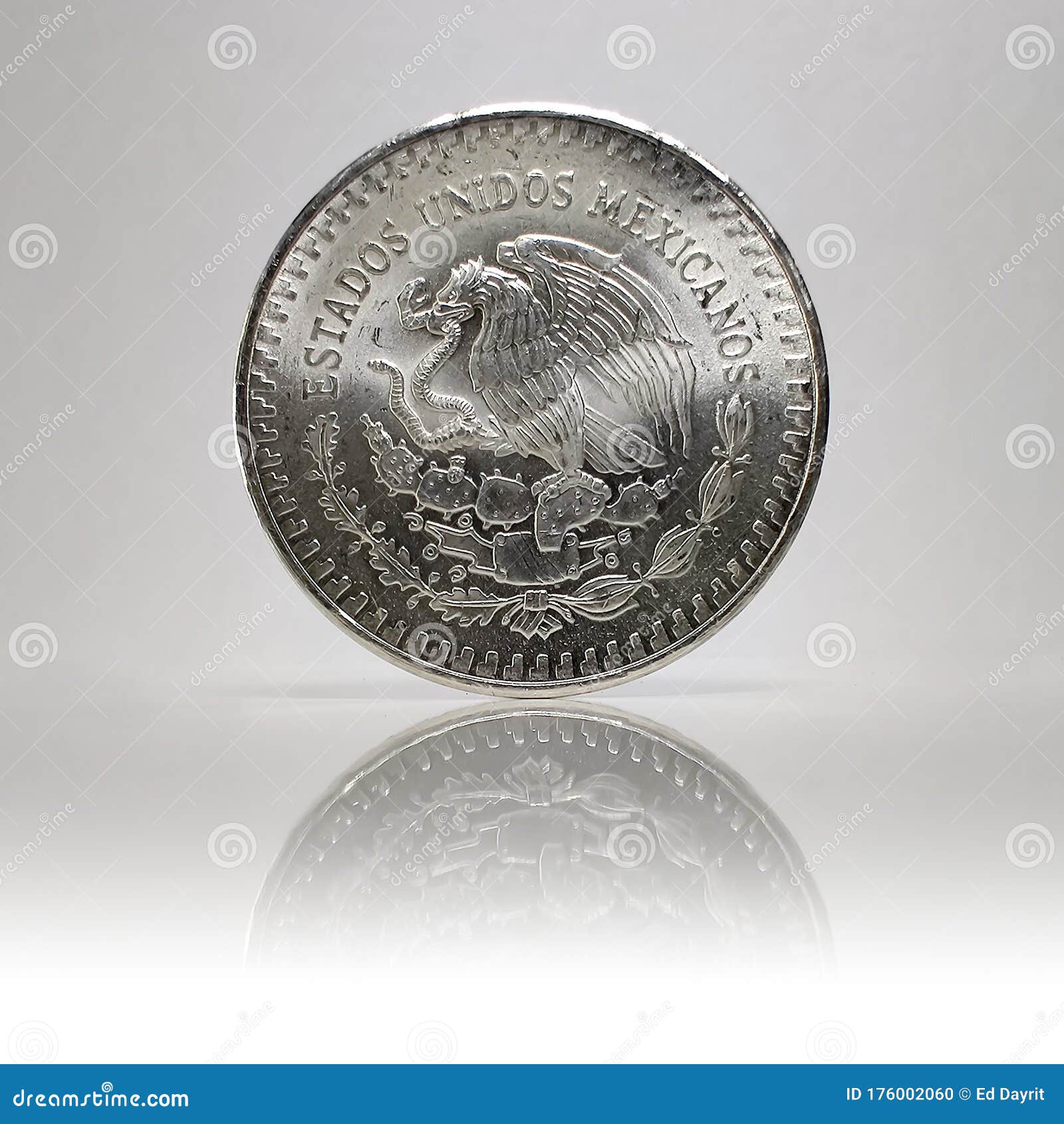 1 Oz Mexican Silver Libertad Coins Stock Photo | CartoonDealer.com ...