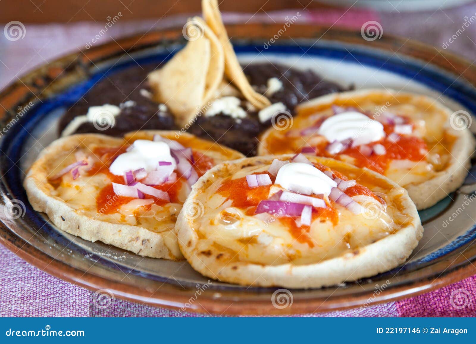 Mexican sopes stock photo. Image of sopes, diet, beans - 22197146