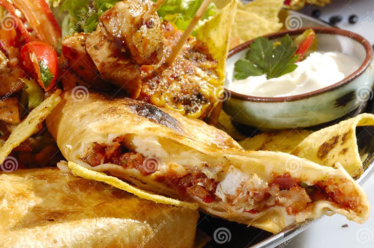 Mexican Speciality Aztec Dish Stock Photo - Image of grilled, dinner ...