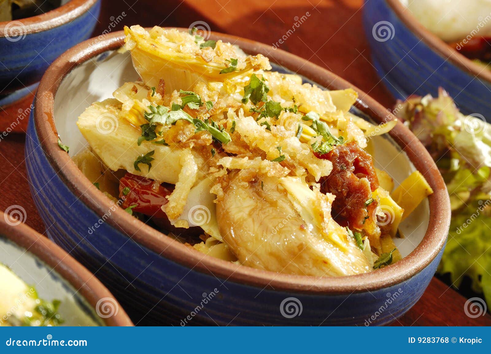 Mexican Speciality Baked Artychoke Stock Photo - Image of dinner ...