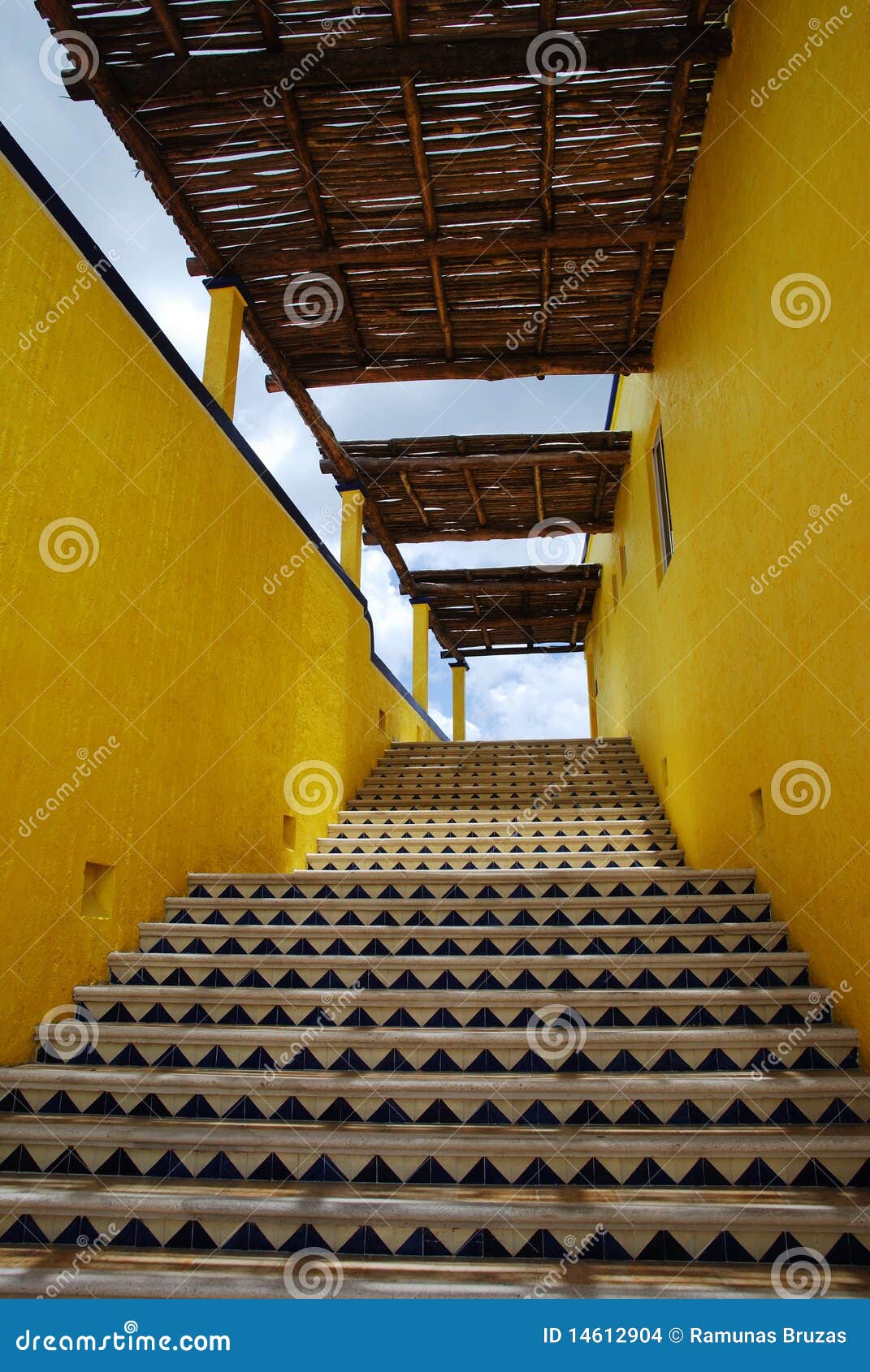 Mexican Stairs stock photo. Image of stairs, island, roof - 14612904