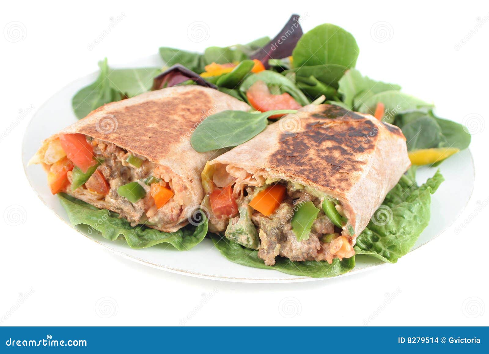 Mexican steak burrito stock photo. Image of peppers, appetizing - 8279514