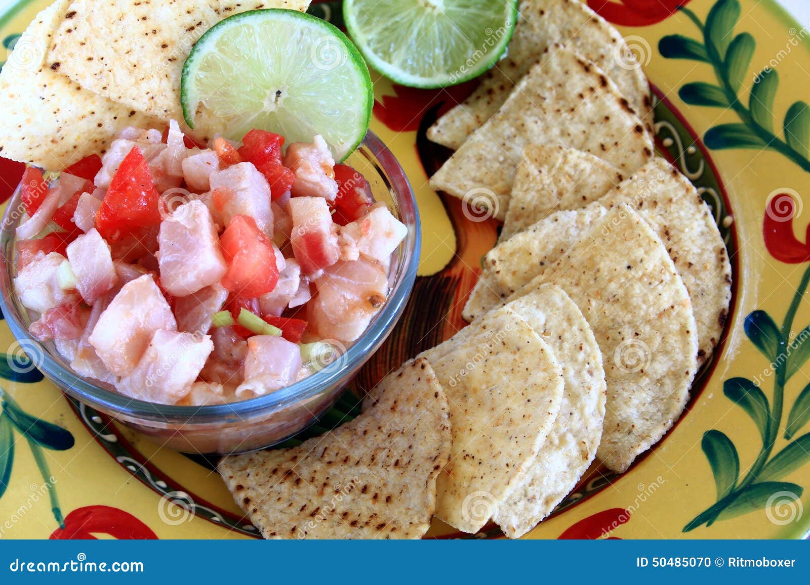 Mexican Style Table With Spicy Aztec Soup With Fried Tortilla. Sopa ...