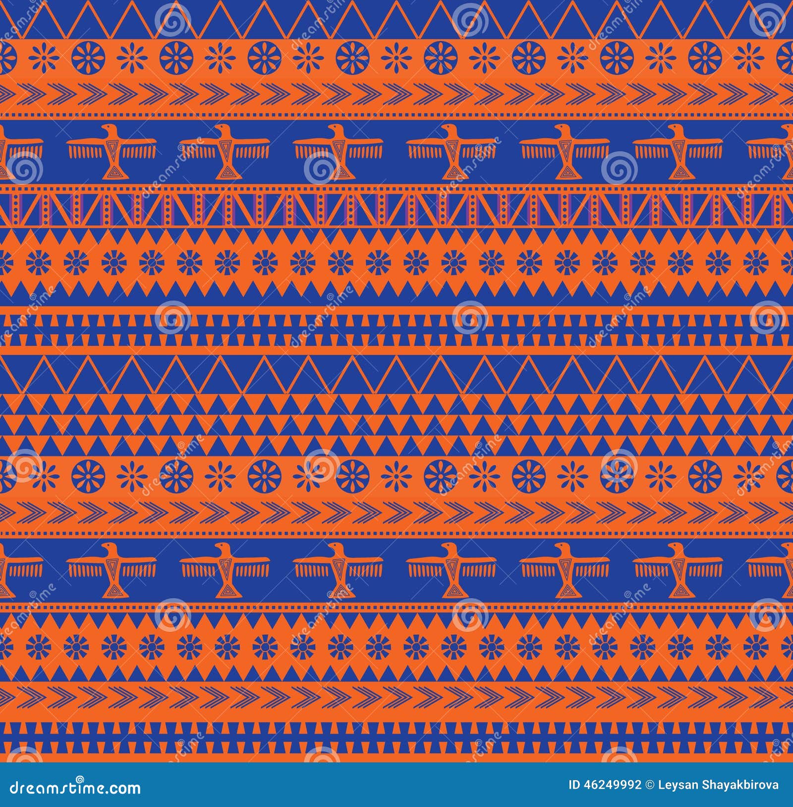 Mexican style pattern stock vector. Illustration of navajo - 46249992