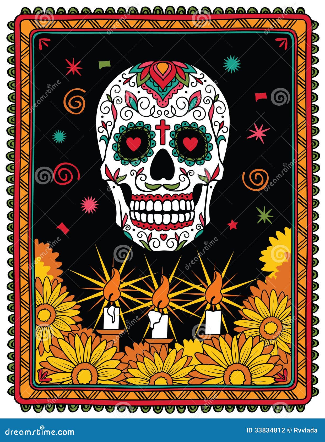 Mexican Border Sign Cartoon Vector | CartoonDealer.com #87808363