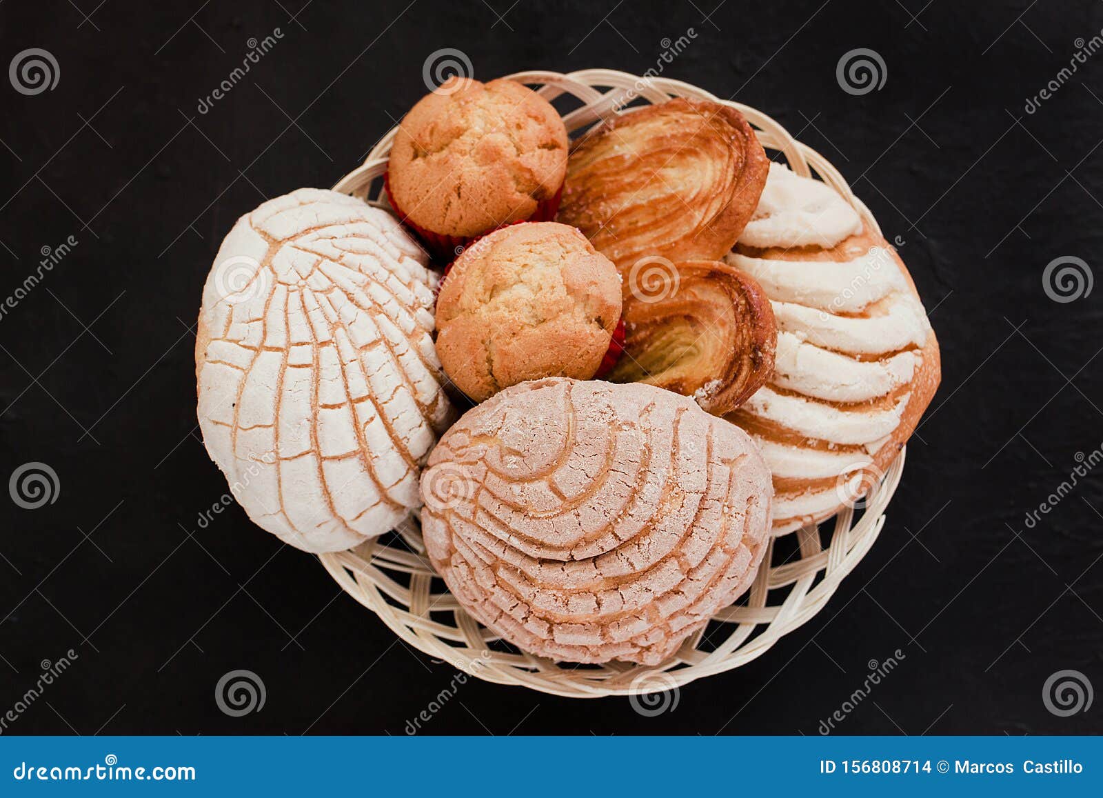 Mexican Sweet Bread Assorted in Mexico, Traditional Breakfast Bakery ...