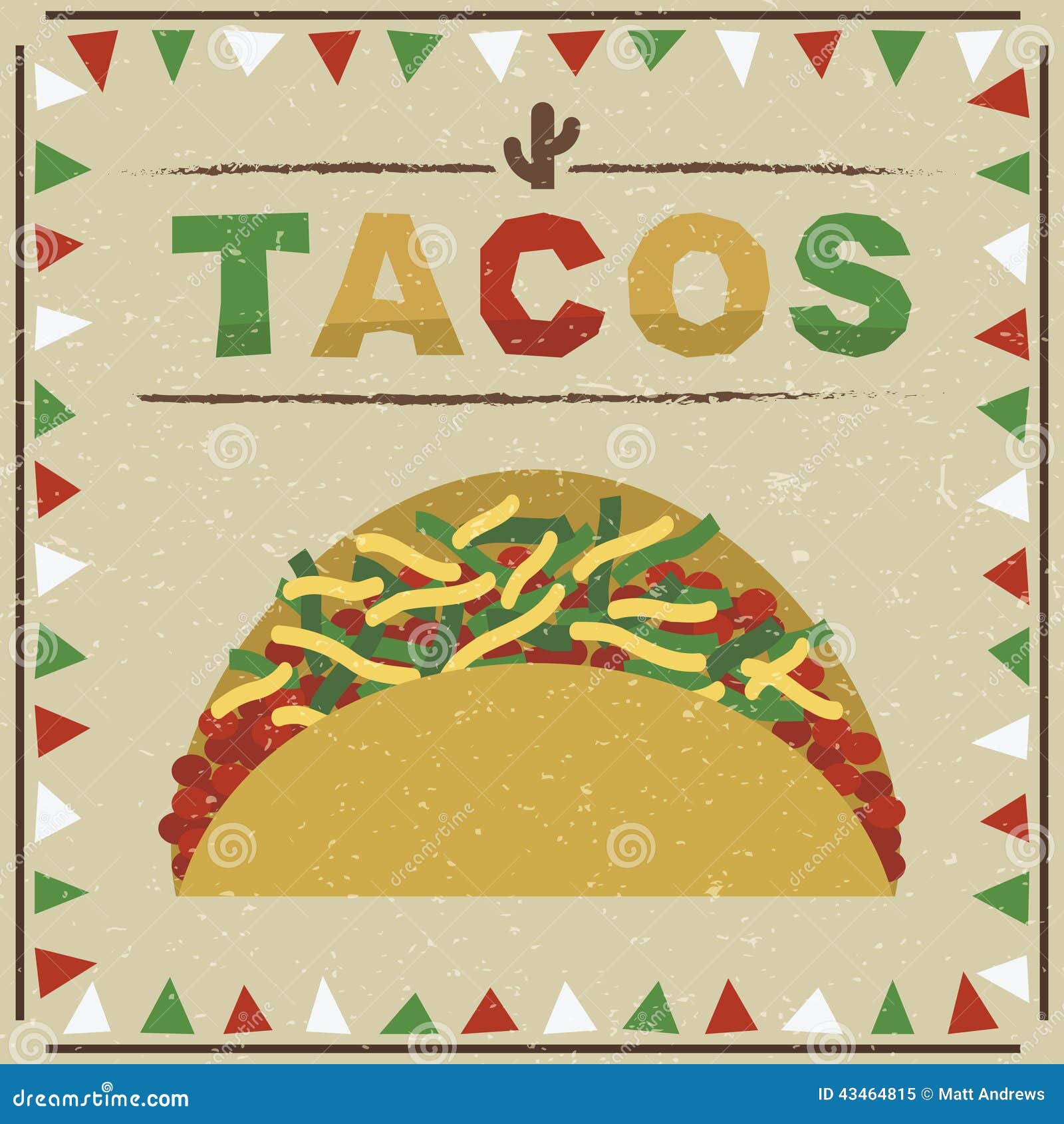 Mexican Taco Clipart Border