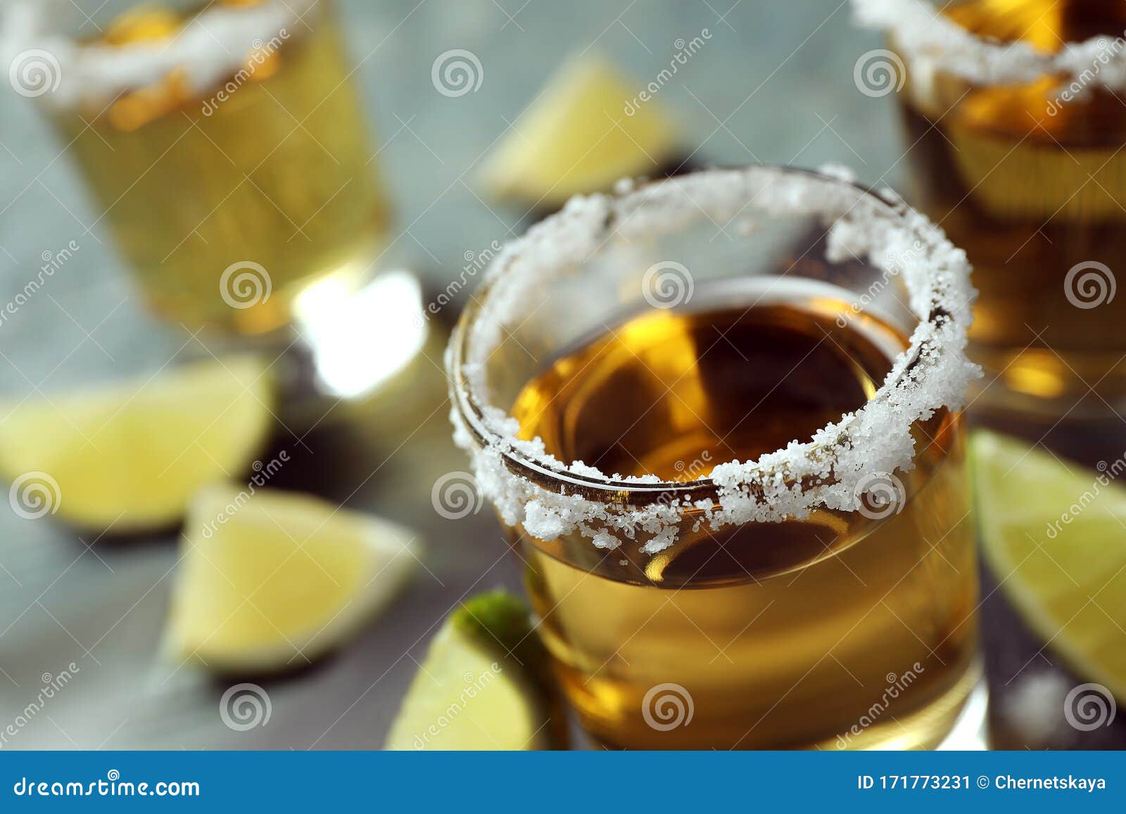 Mexican Tequila Shot with Salt on Table Stock Image - Image of spirit ...