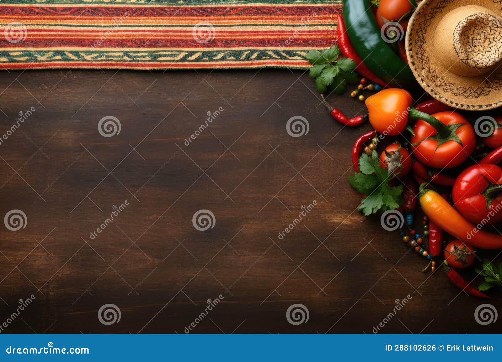 Mexican Themed Background Large Copy Space - Stock Picture Backdrop ...