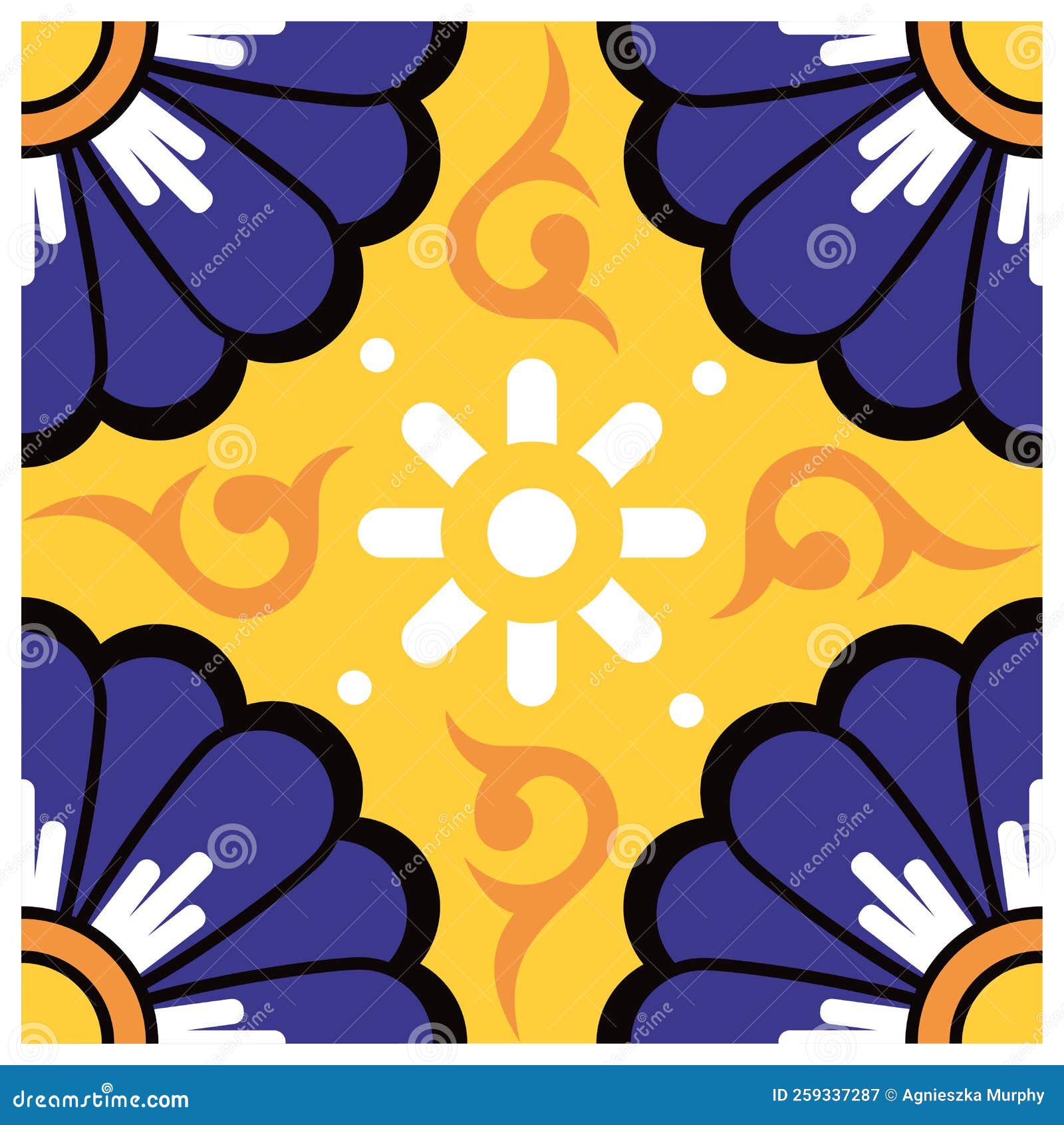 Mexican Tile Vector Pattern