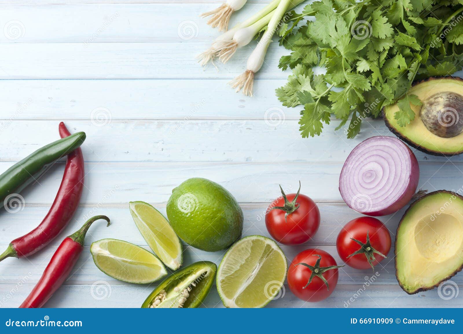 Mexican Vegetables Blue Background Stock Image - Image of avocados ...