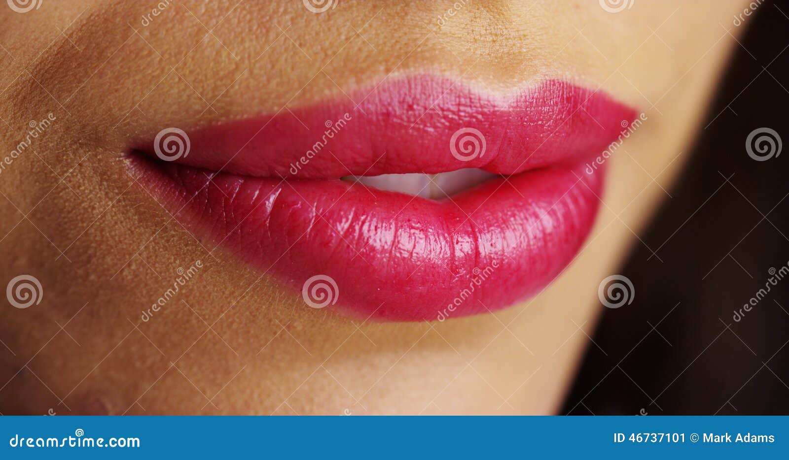 Mexican Woman S Lusciuos Lips Stock Image - Image of face, lipgloss ...