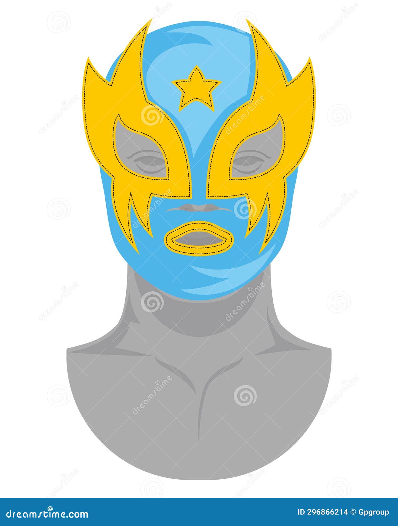 Mexican Wrestling Mask Lucha Libre Or Luchador Mask, Doodle Style ...