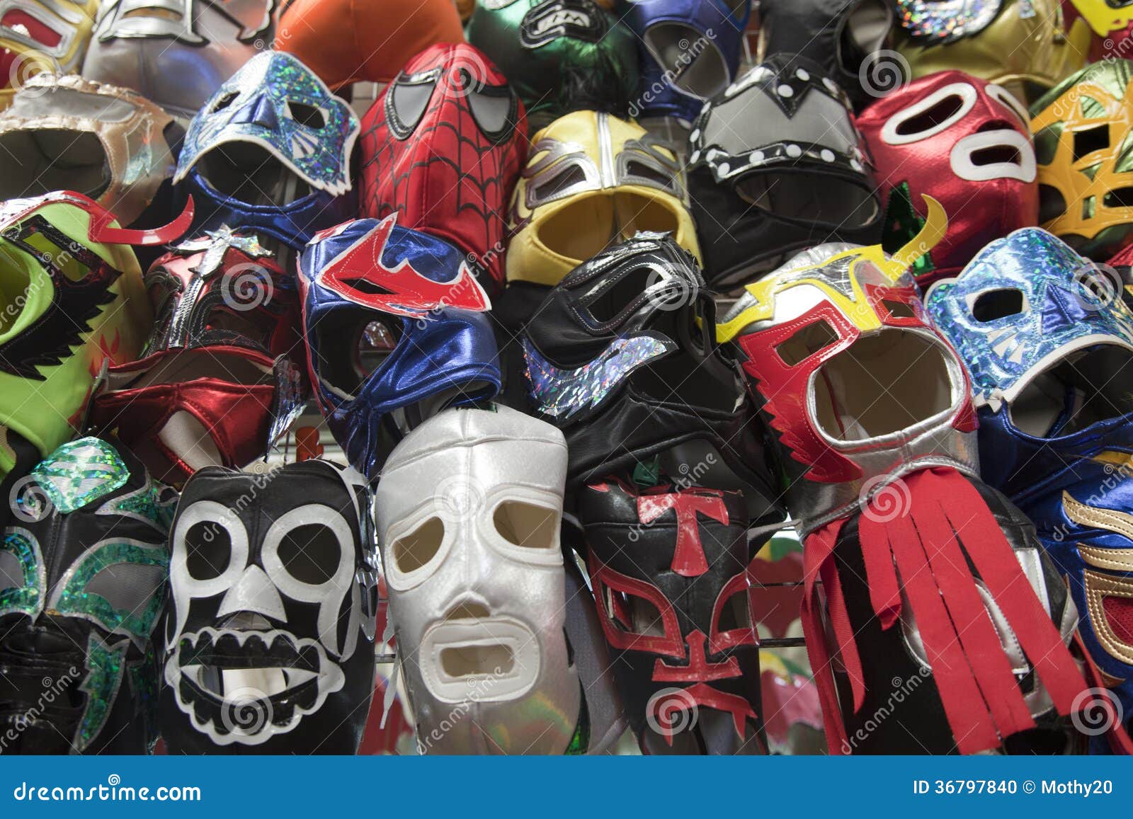 Mexican Wrestling Masks stock photo. Image of wrestling - 36797840