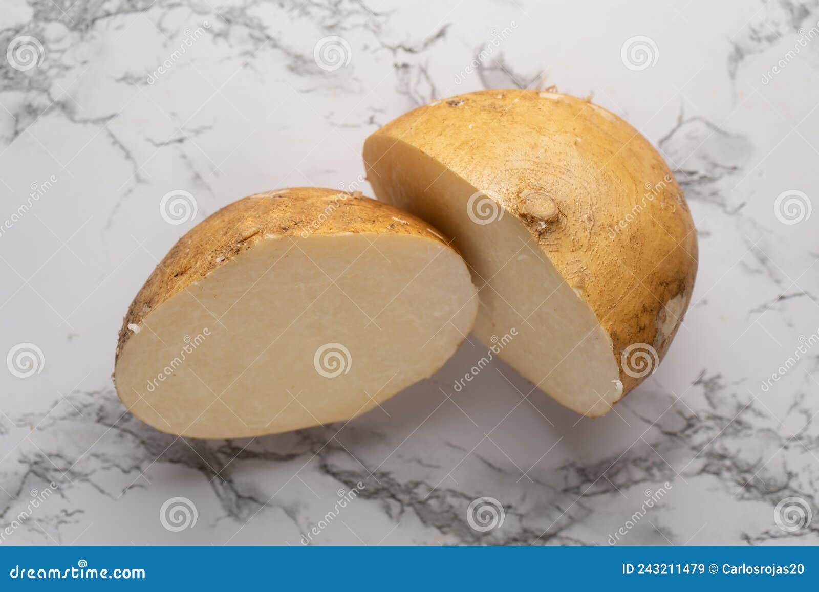 Mexican Yam Bean Also Called Jicama Stock Image - Image of sweet, meal ...