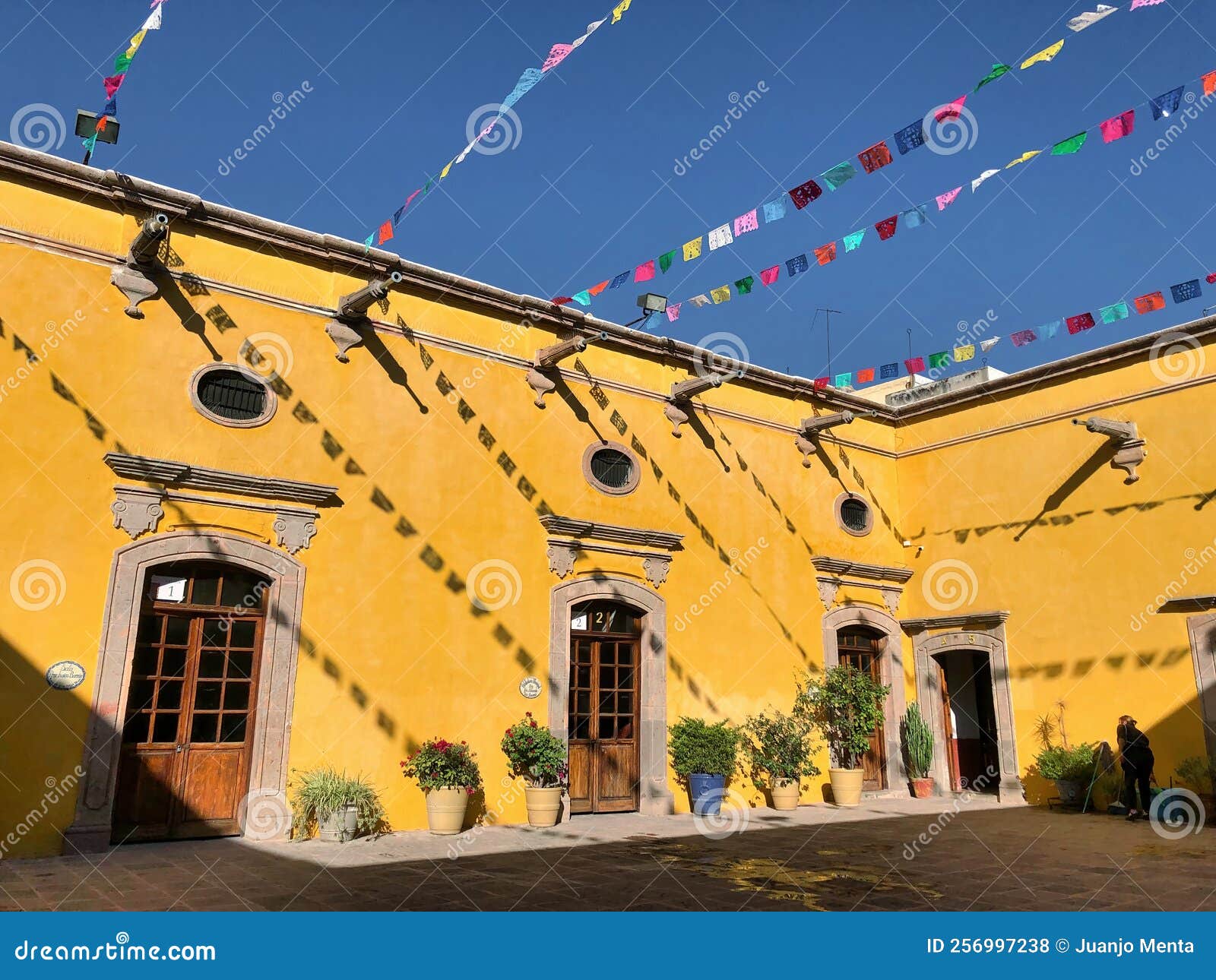 Mexican Yellow House with Colloquial Architecture Editorial Stock Photo ...