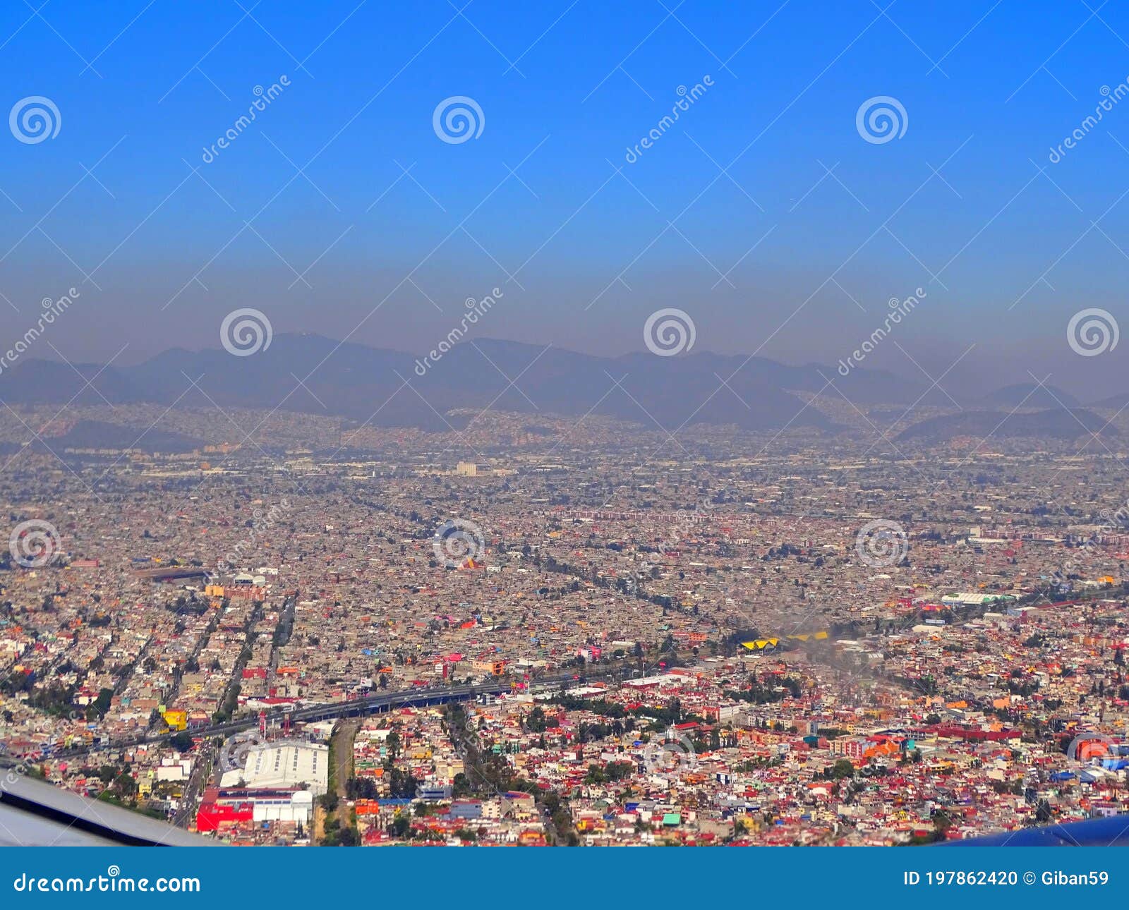 Mexico city, aerial view stock photo. Image of exterior - 197862420
