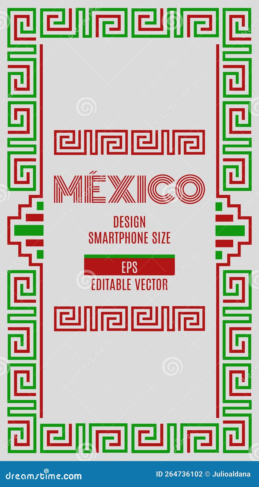 Mexico Aztec Maya Lines Design Elements Traditional Colors Cartoon ...