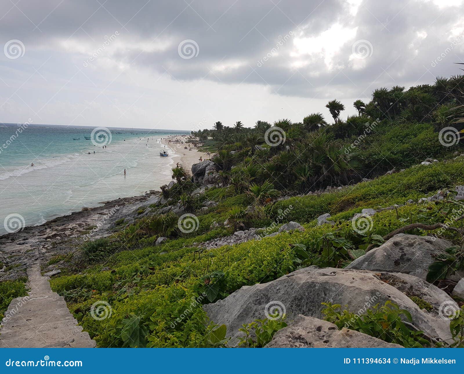 Tulum beach mexico stock photo. Image of tulum, ocean - 111394634