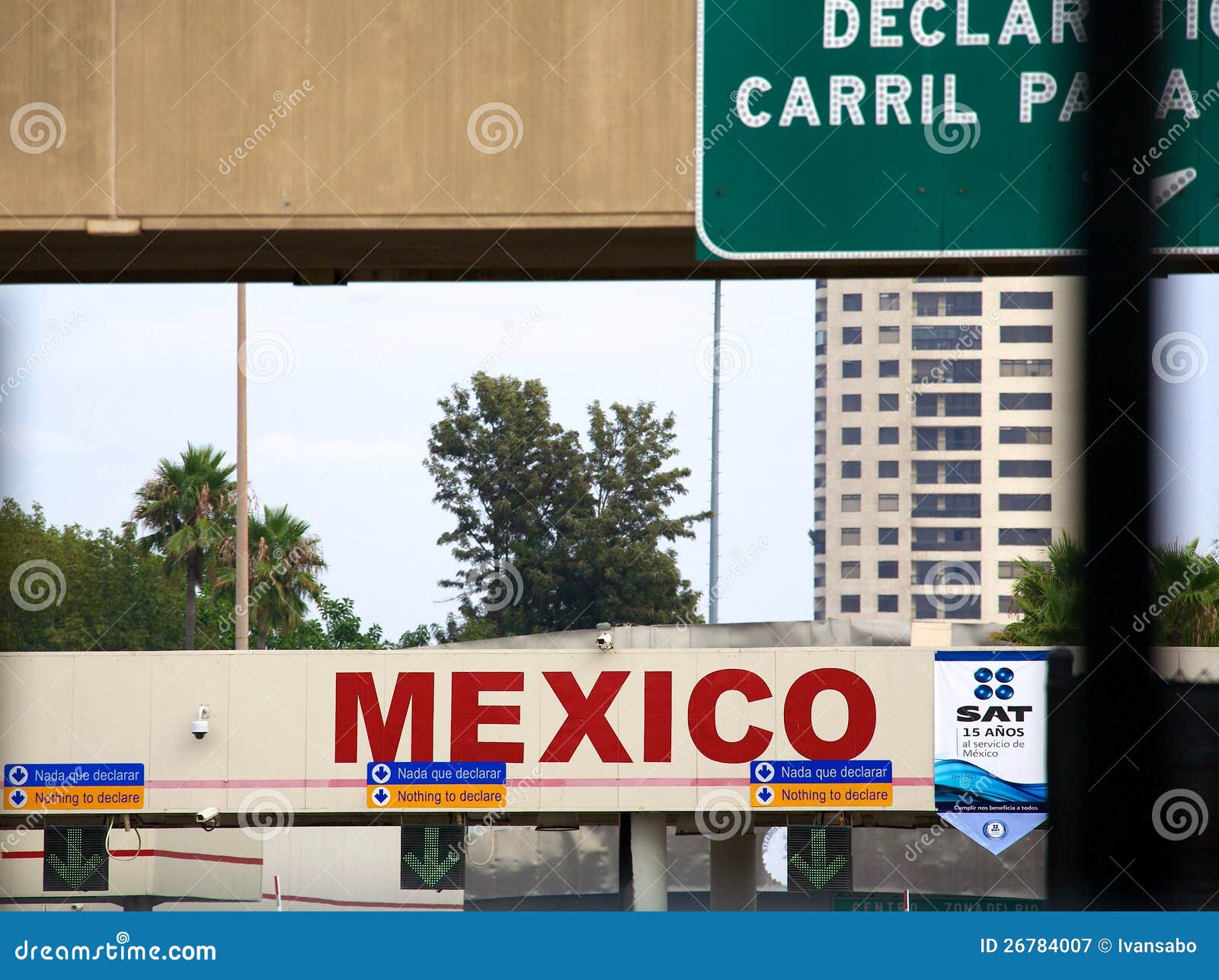 Border Crossing Road Sign Royalty-Free Stock Photo | CartoonDealer.com ...