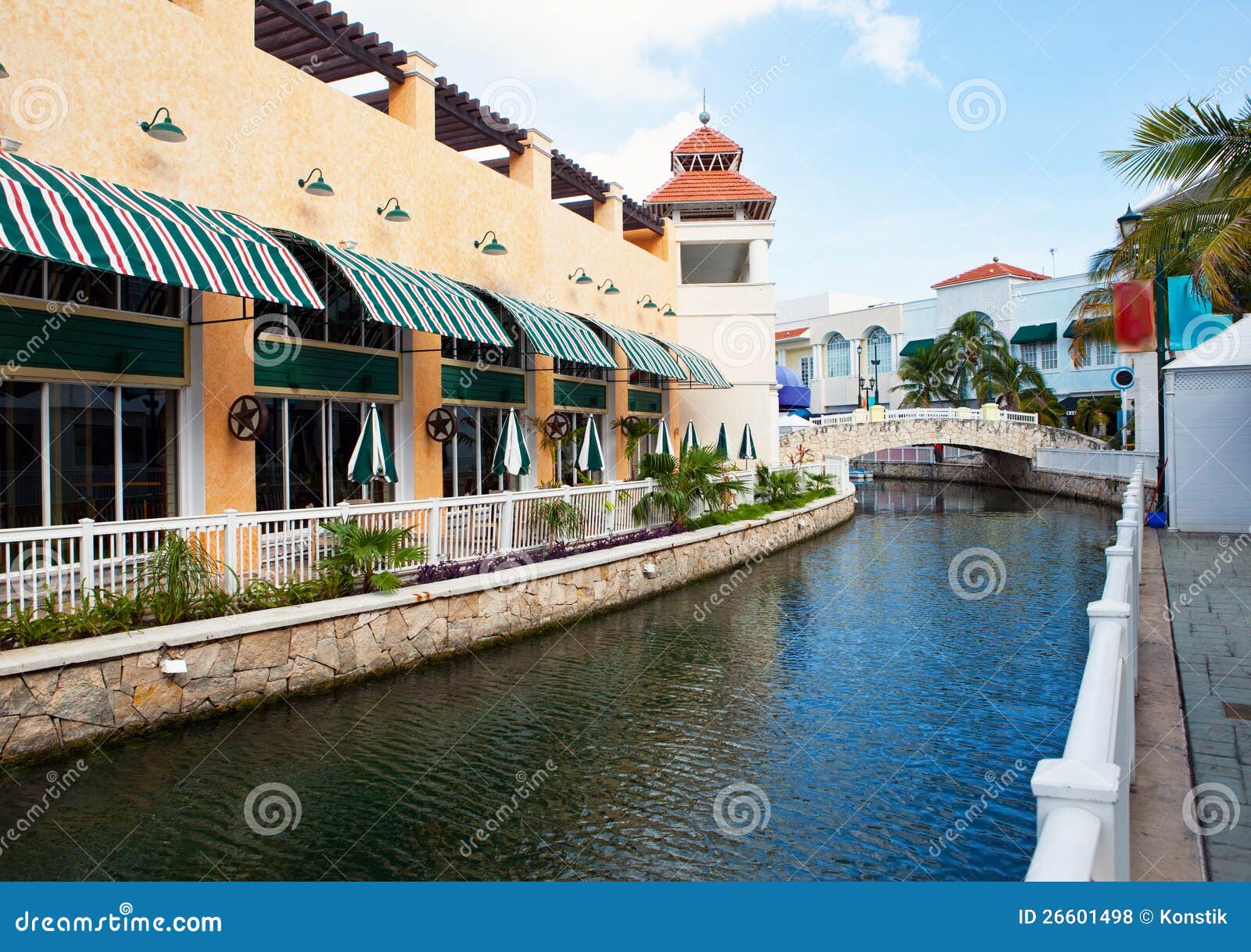 Mexico. the Channel at Tourist Center Stock Photo - Image of relaxation ...