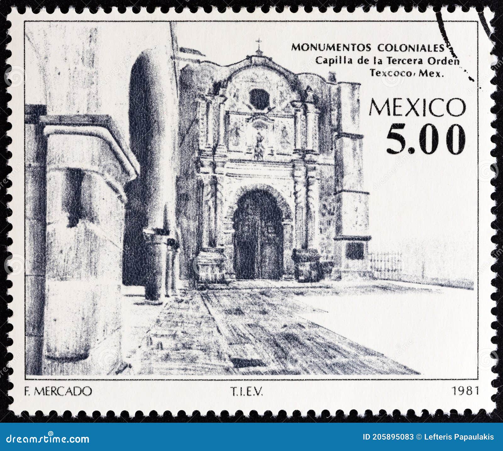 MEXICO - CIRCA 1981: a Stamp Printed in Mexico from the `Colonial ...