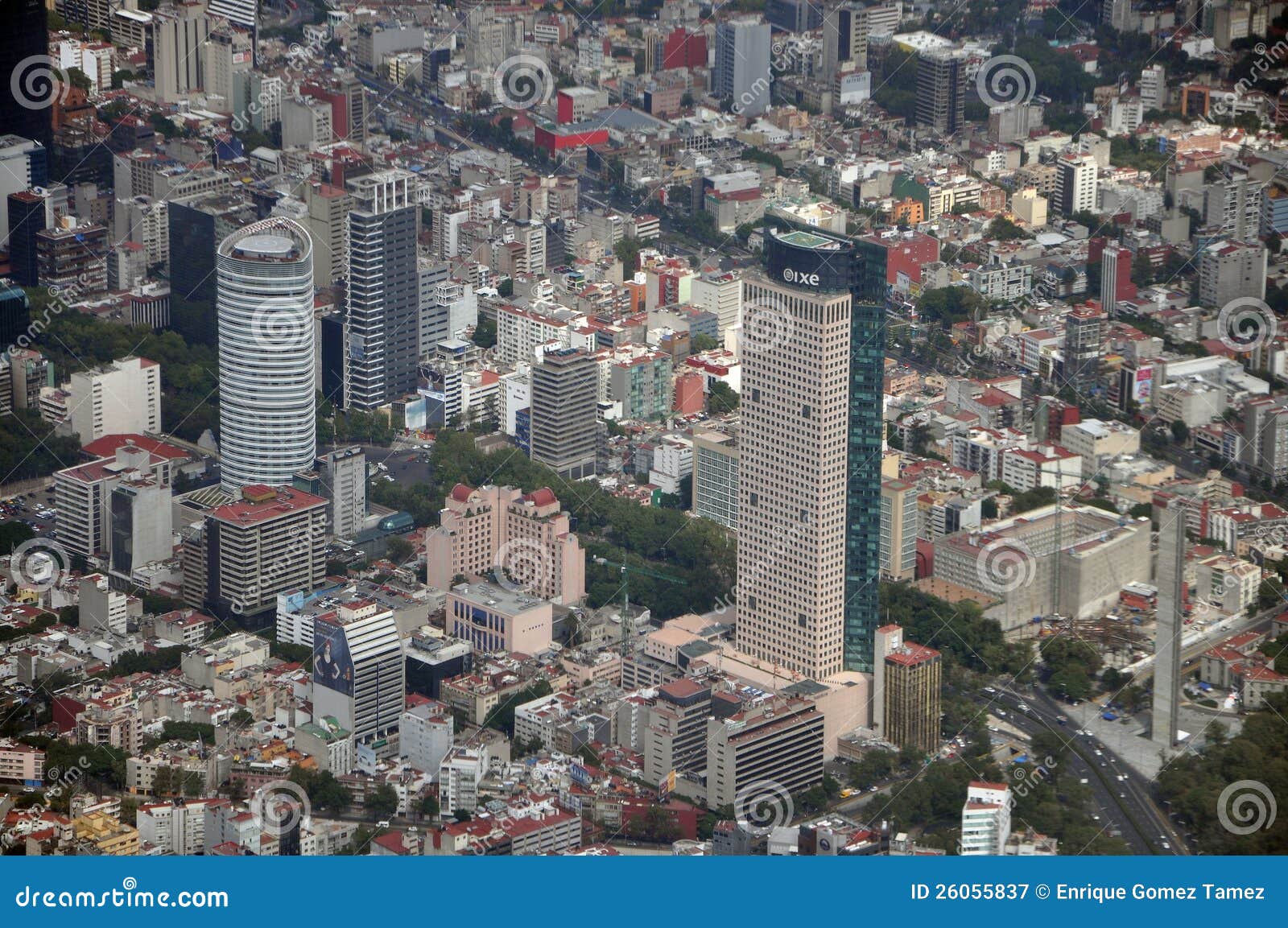 Mexico City Skyline, Downtown Panoramic View Editorial Photo ...