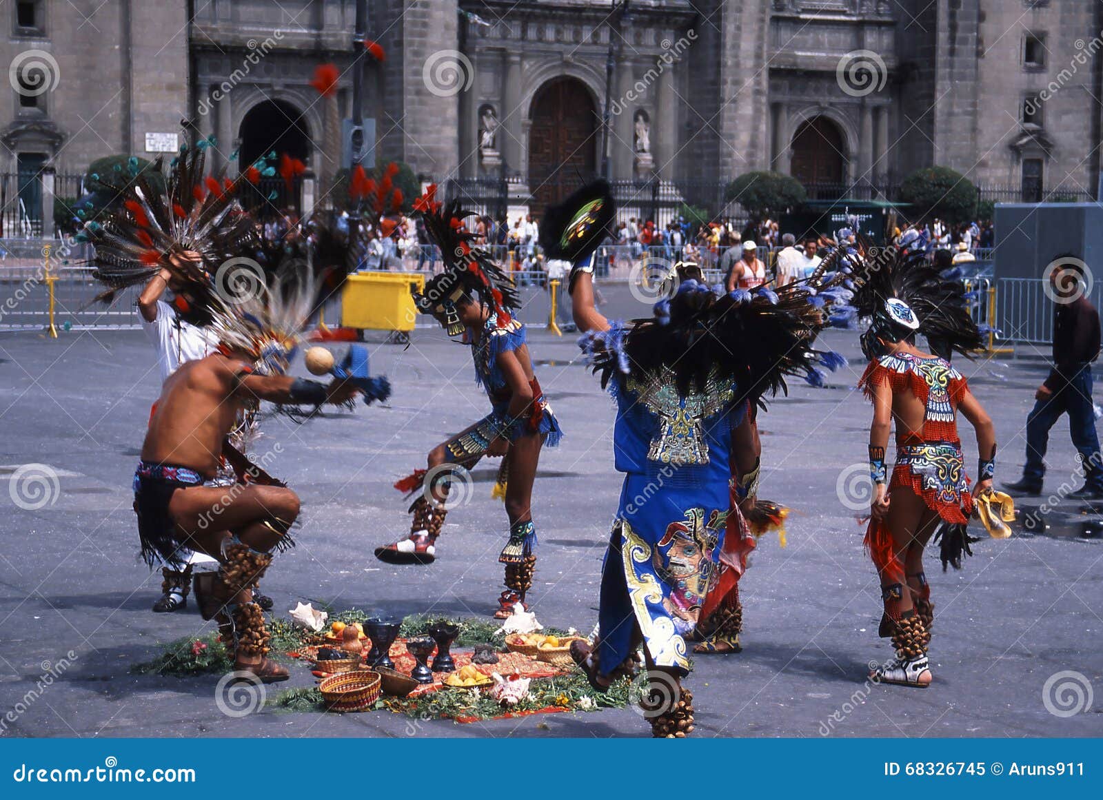 Mexico city; aztec dance editorial image. Image of travel - 68326745