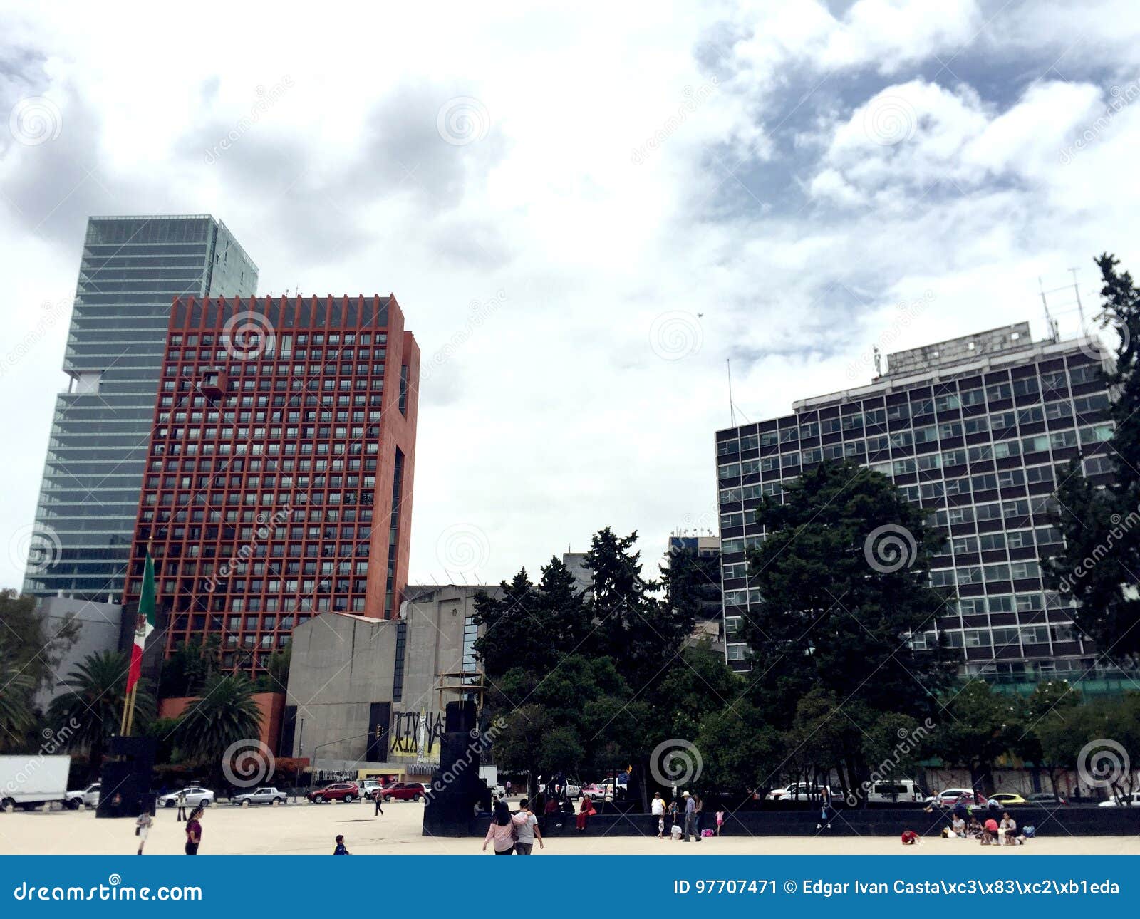 Mexico city buildings stock image. Image of buildings - 97707471