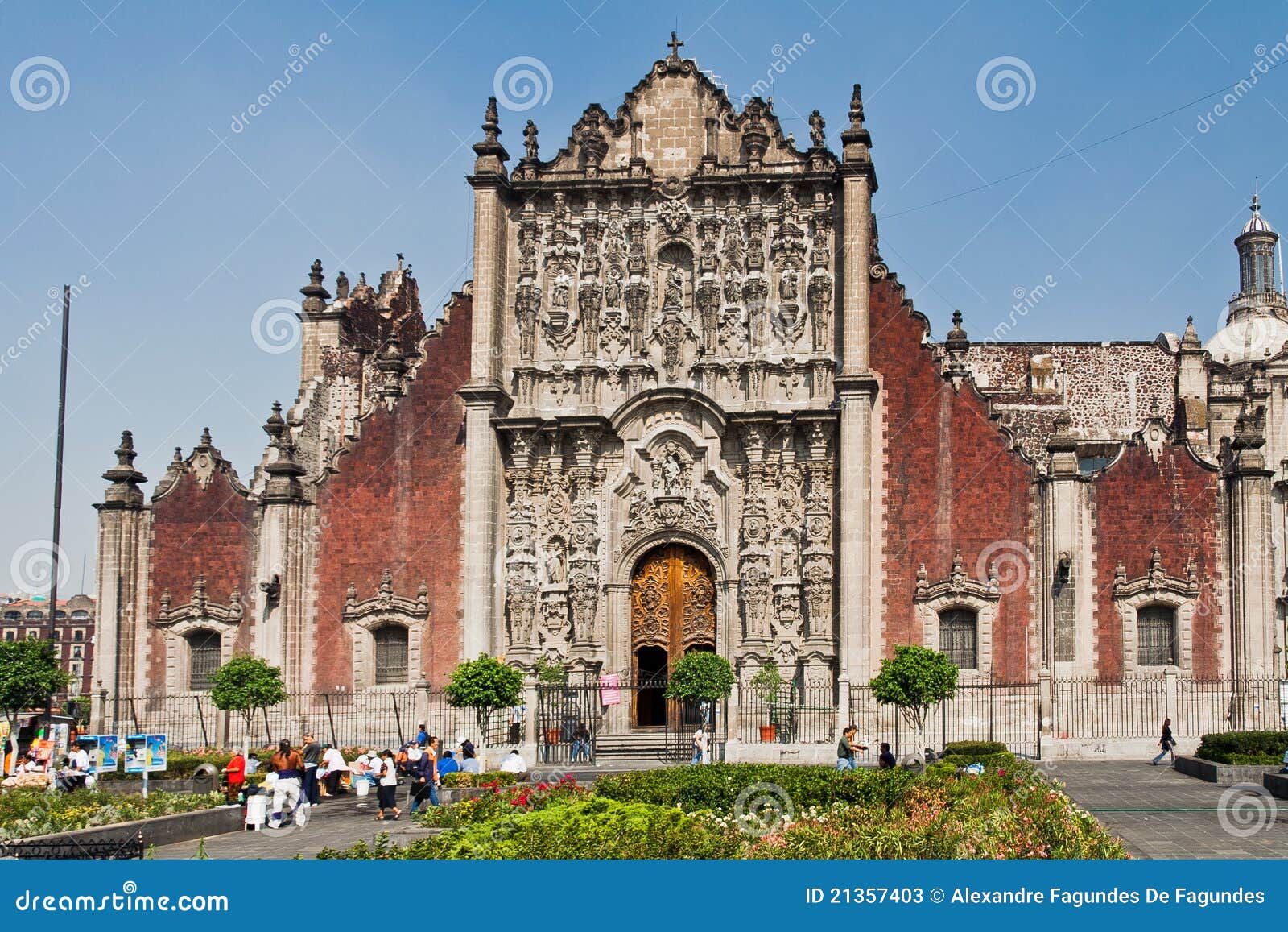 Mexico City Cathedral editorial stock photo. Image of downtown - 21357403