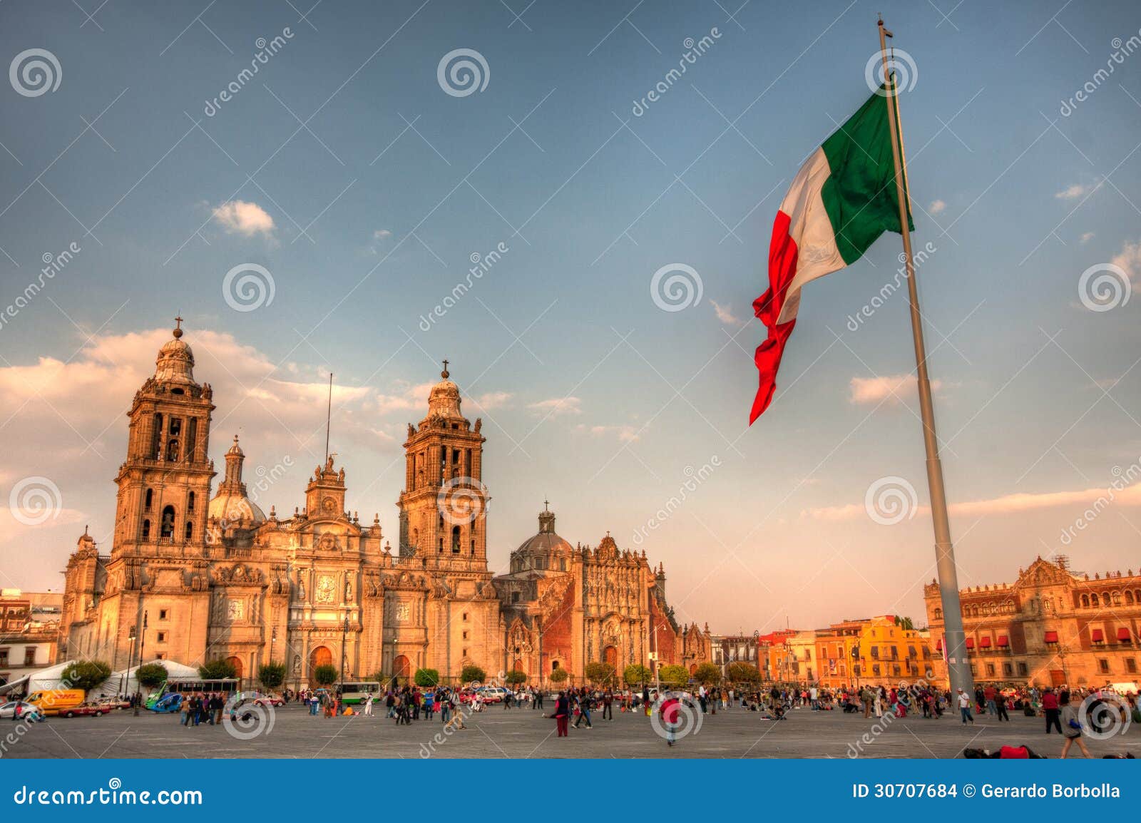 Mexico City, main Plaza editorial stock image. Image of latin - 30707684