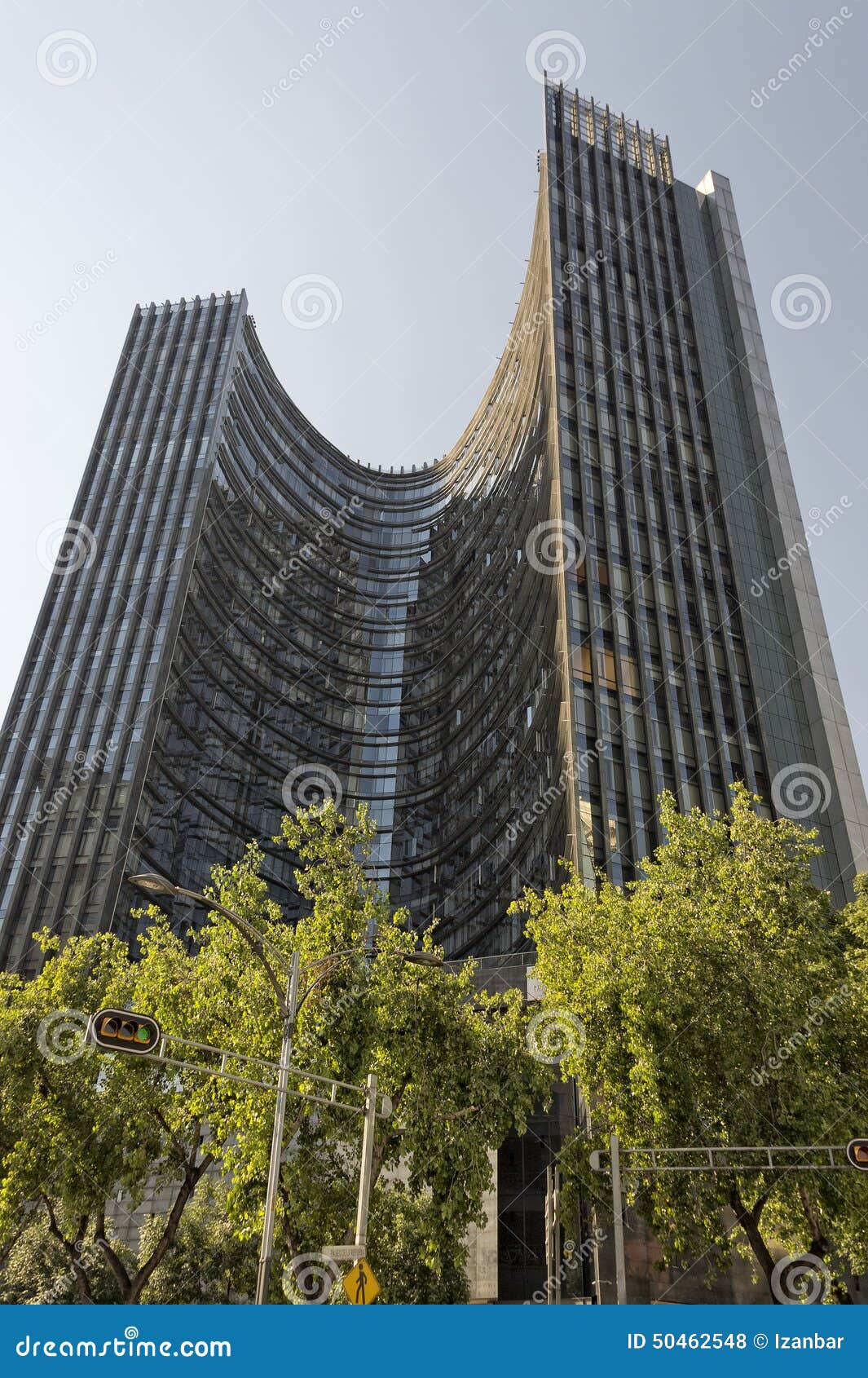 Mexico City Modern Building Stock Photo - Image of metropolis, building ...