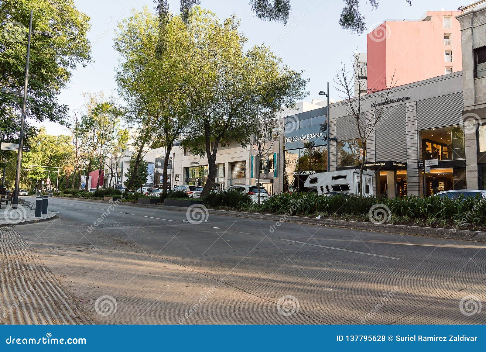 Mexico City - Polanco Street Editorial Stock Photo - Image of building ...