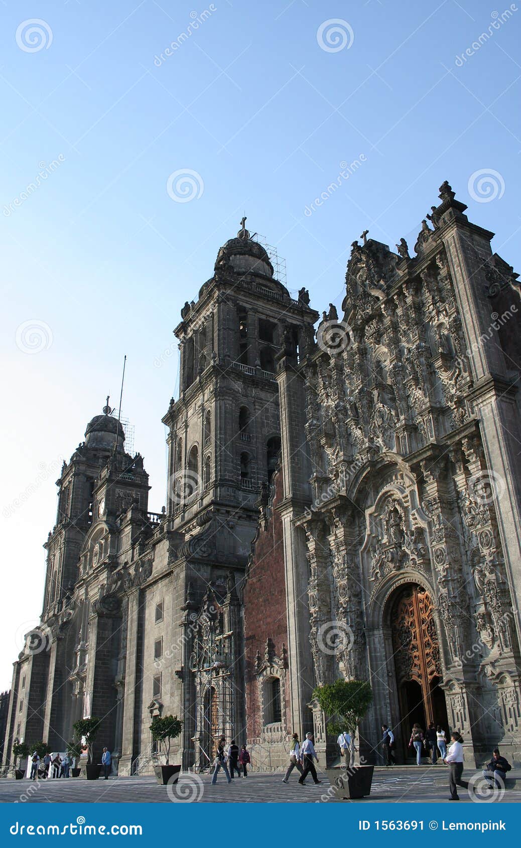 Mexico City s Cathedral stock image. Image of cathedral - 1563691