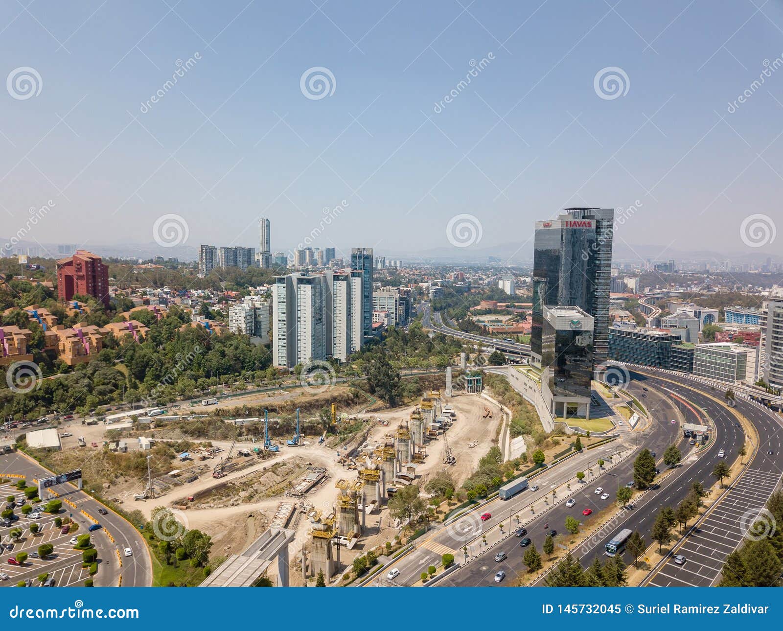 Mexico City - Santa Fe - Panoramic View Editorial Image - Image of ...