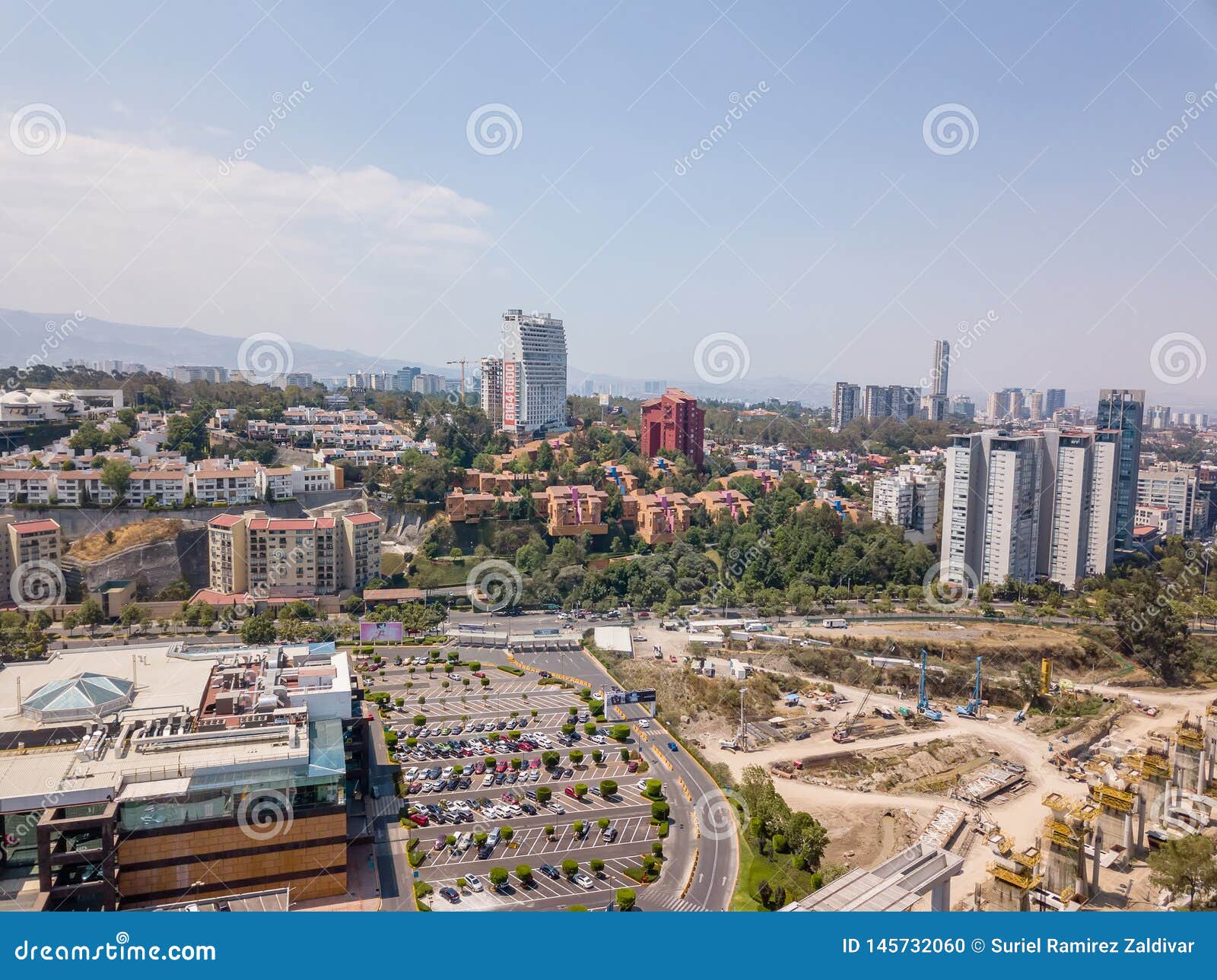 Mexico City - Santa Fe - Panoramic View Editorial Image - Image of ...